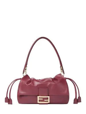 Fendi Baguette® Soft Medium Dark Red Nappa Leather Bag [red]